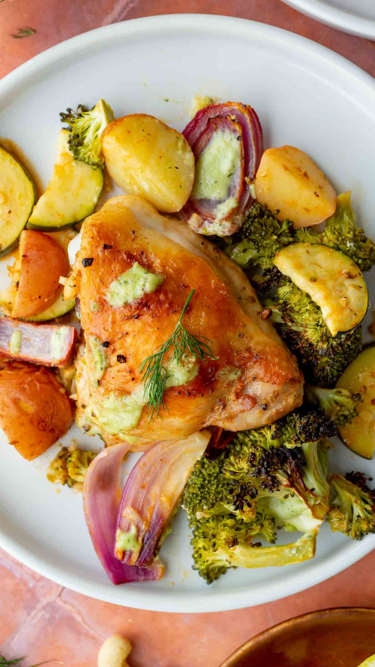 Sheet Pan Mediterranean Chicken and Vegetables - Cooking Like Kate